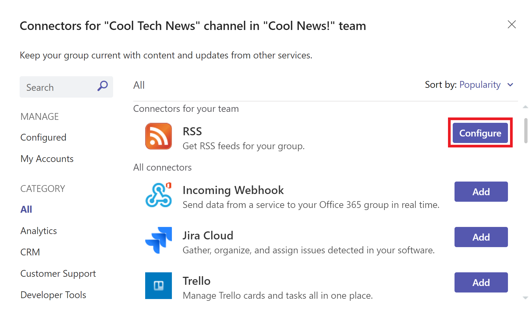 How to Add RSS Feeds to Channels in Microsoft Teams